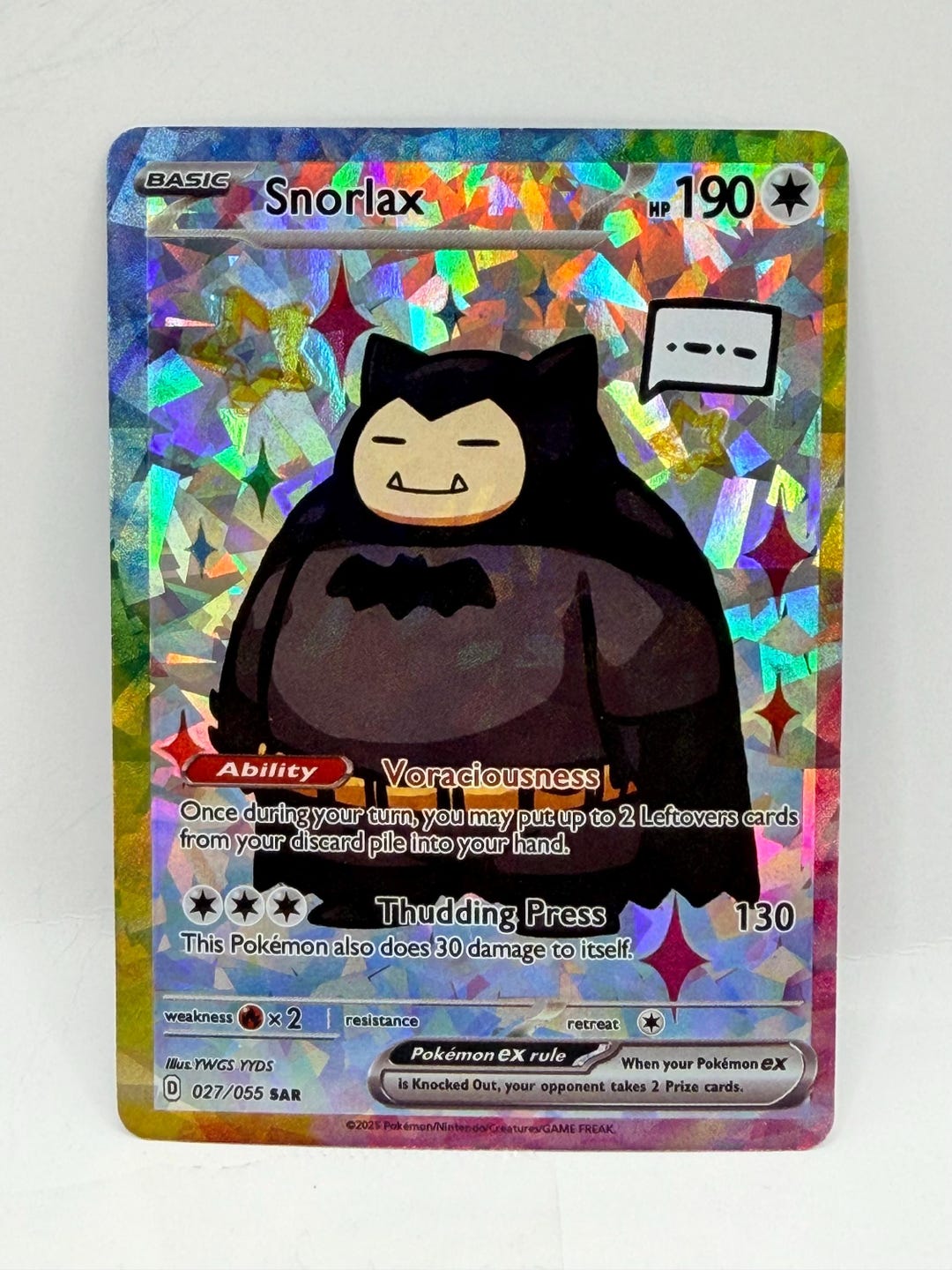 Pokémon Snorlax Derpy Special Doujin Kawai DIY Anime Card - Etsy
