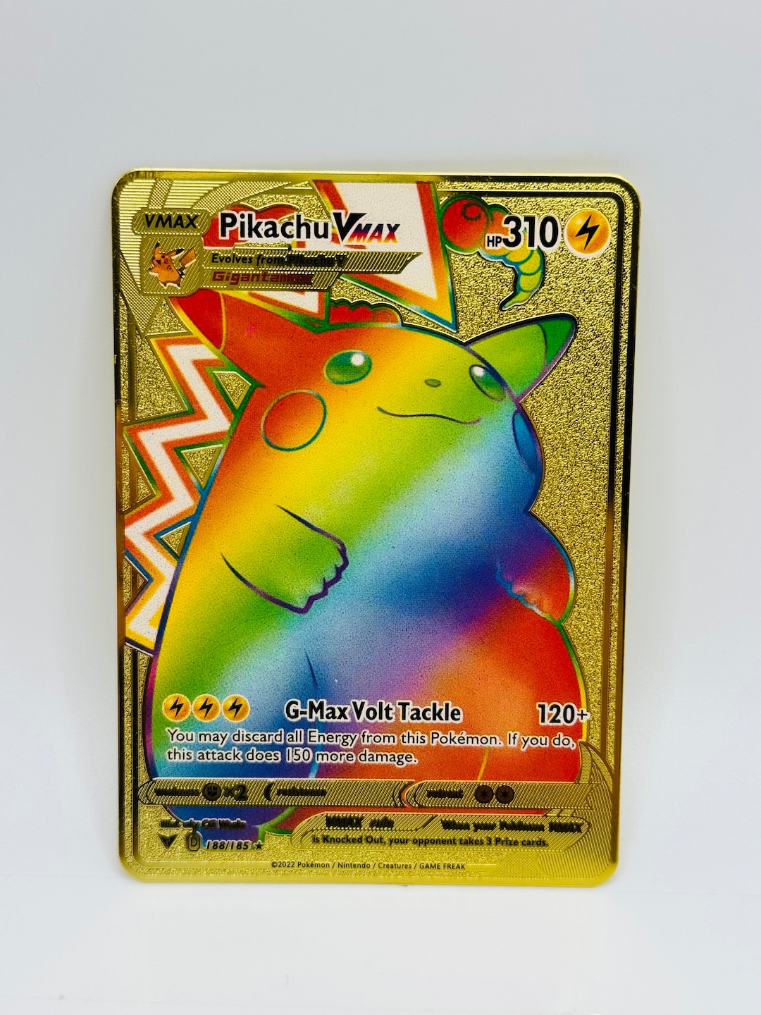Pokemon Charizard Vmax Gold Metal Card - Etsy Australia