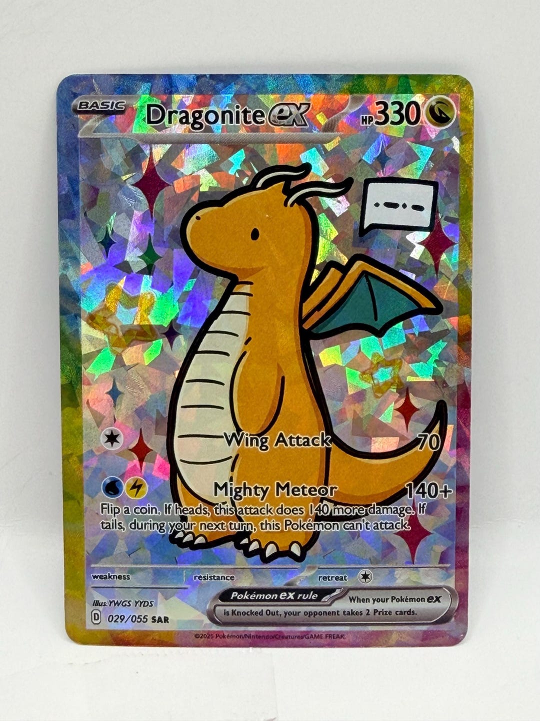 Pokémon Dragonite Derpy Special Doujin Kawai DIY Anime Card - Etsy