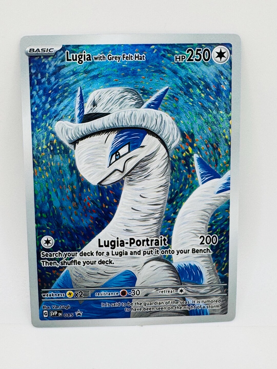 Pokemon Lugia With Grey Felt Hat DIY Kawaii Holo Custom Card - Etsy