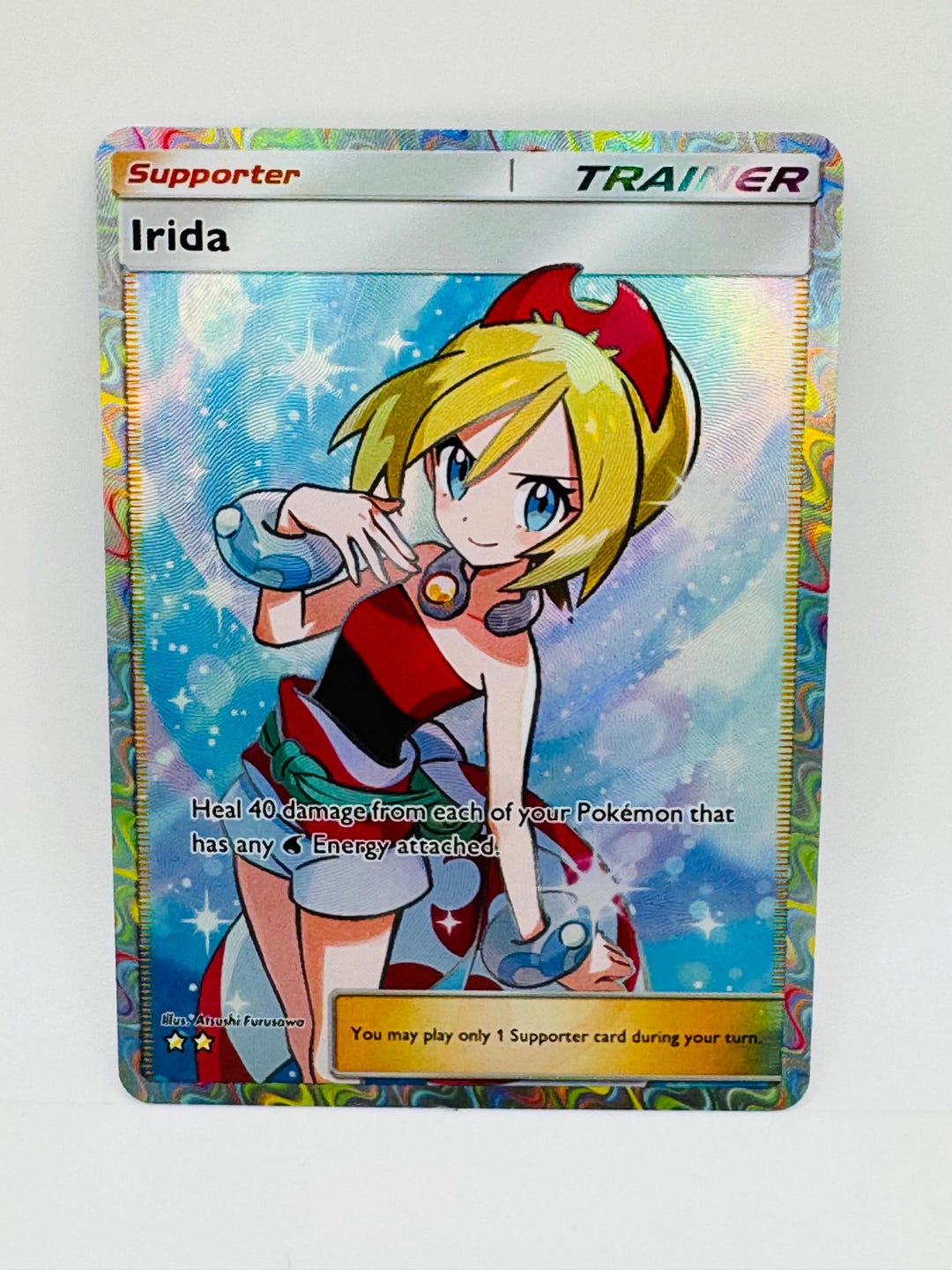 Pokémon Irida Starlight Special Doujin Kawai DIY Anime Card - Etsy