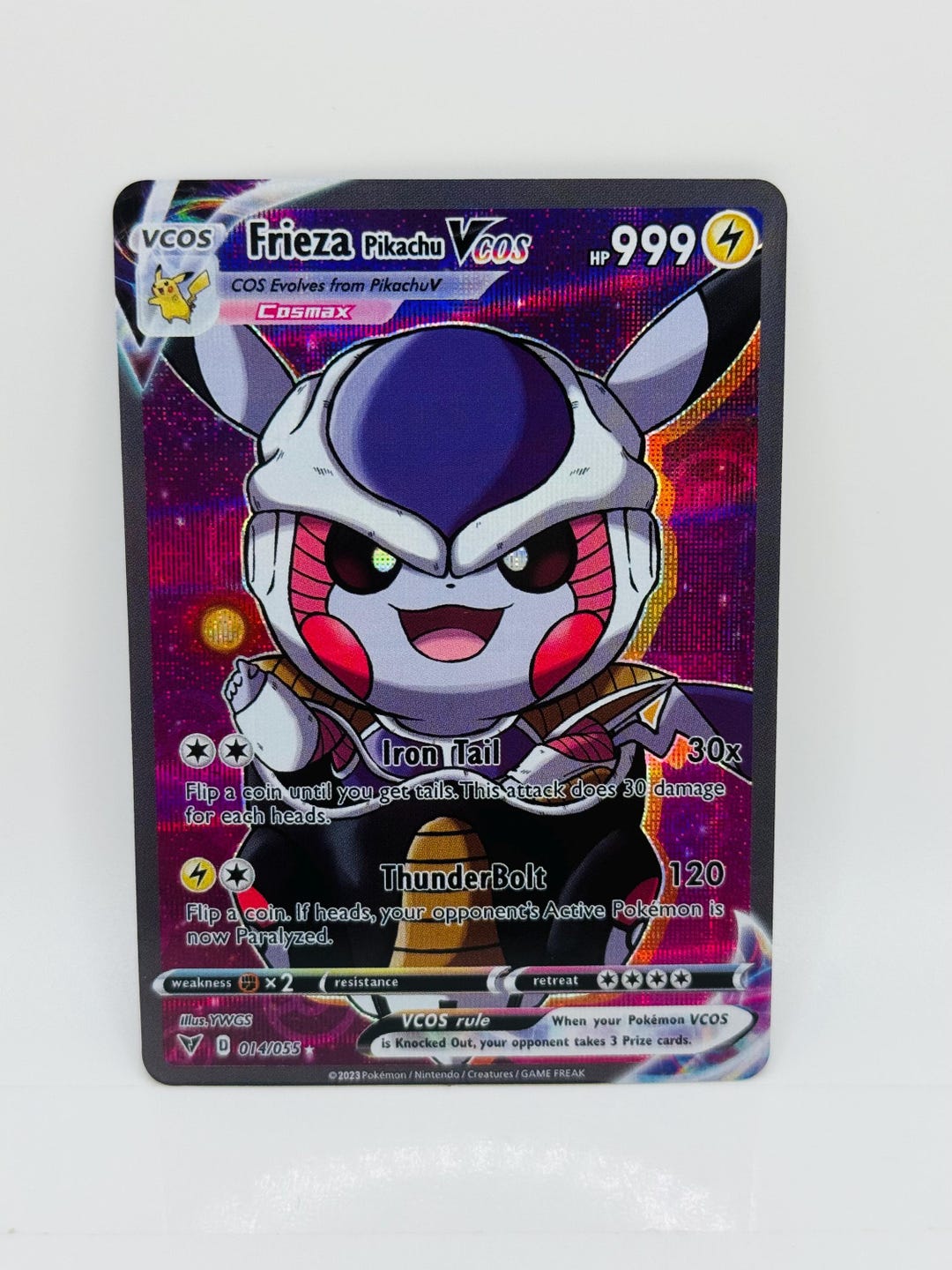 Mint Pokemon Pikachu Anime Cosplay Frieza DIY Kawaii Holo Card - Etsy