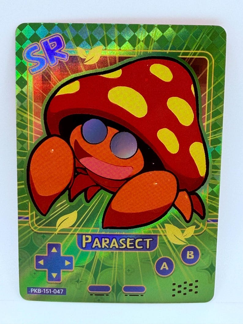 Pokemon Baby Parasect DIY Doujin Kawaii Holo Art Card - Etsy
