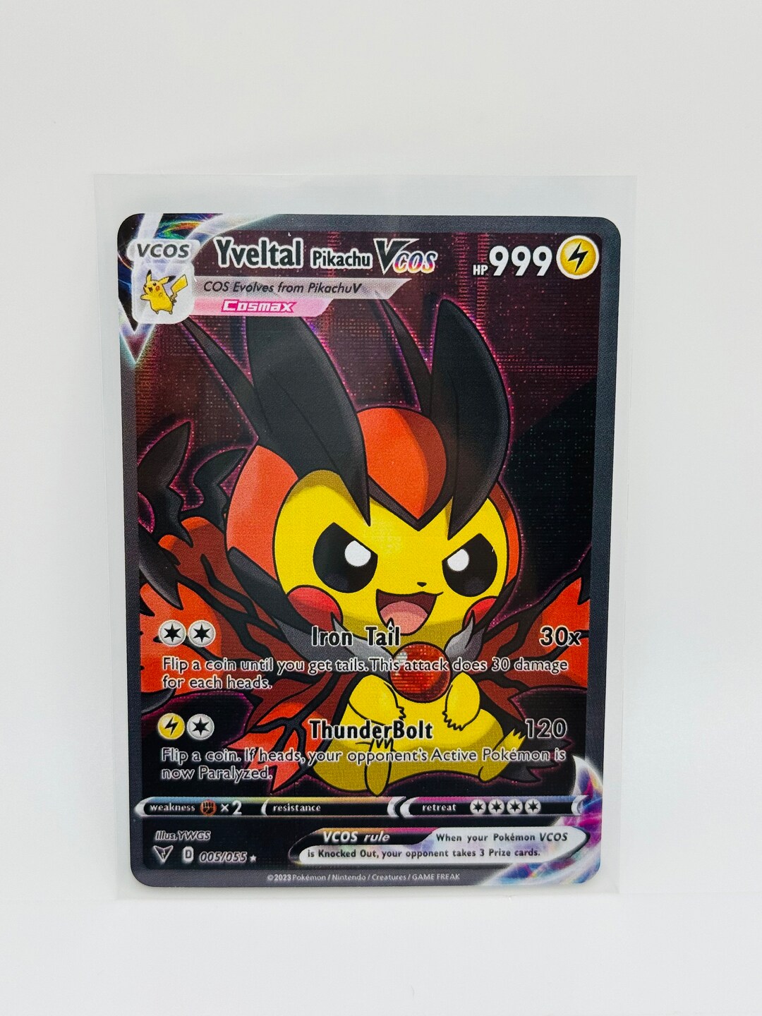 Pokemon Pikachu Yveltal Cosplay Holo Card - Etsy