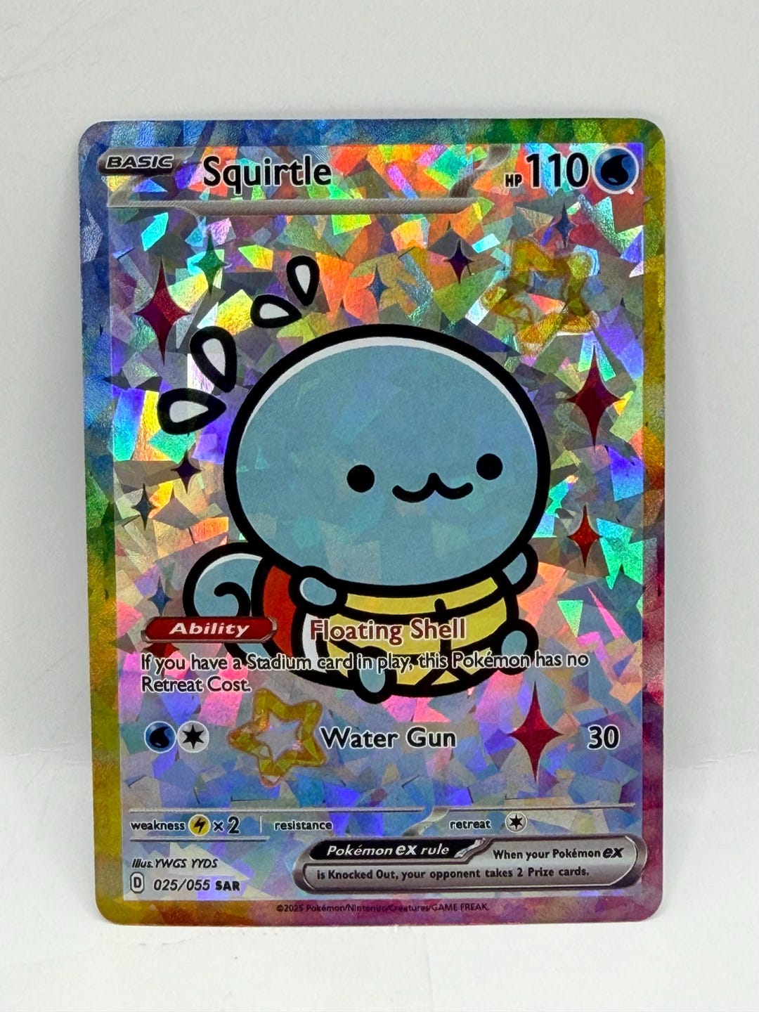 Pokémon Squirtle Derpy Special Doujin Kawai DIY Anime Card - Etsy