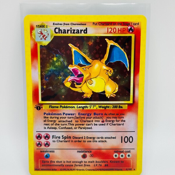 Charizard Original Card - Etsy