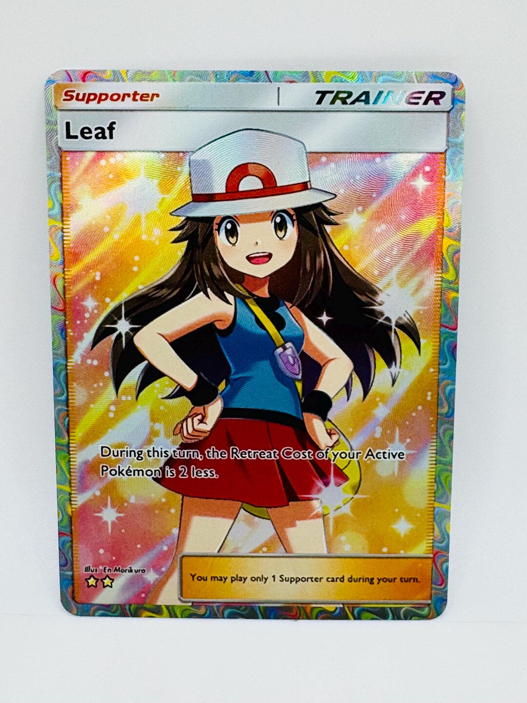 Pokémon Leaf Starlight Special Doujin Kawai DIY Anime Card - Etsy