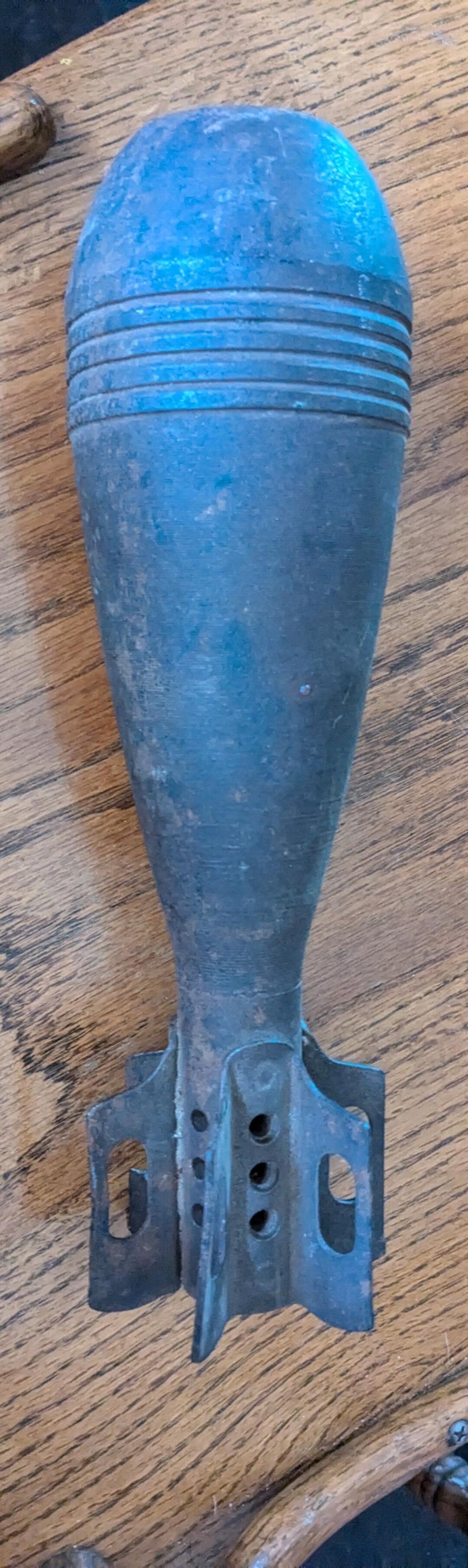 1941 WW2 Mortar Shell disarmed Weighing Approximately 5lbs and 12 ...