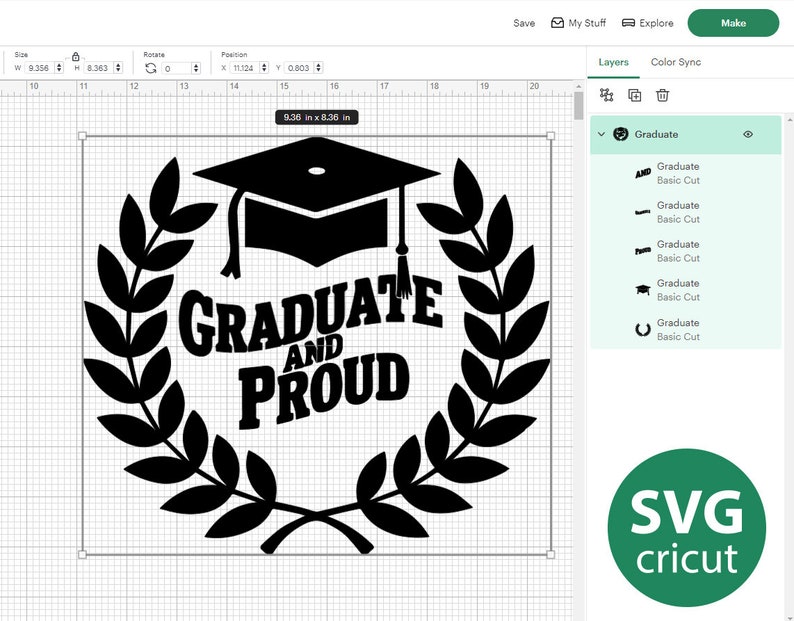 Graduate Svg, Svg for Cricut, Proud Graduate Svg, Graduation Clip Art ...