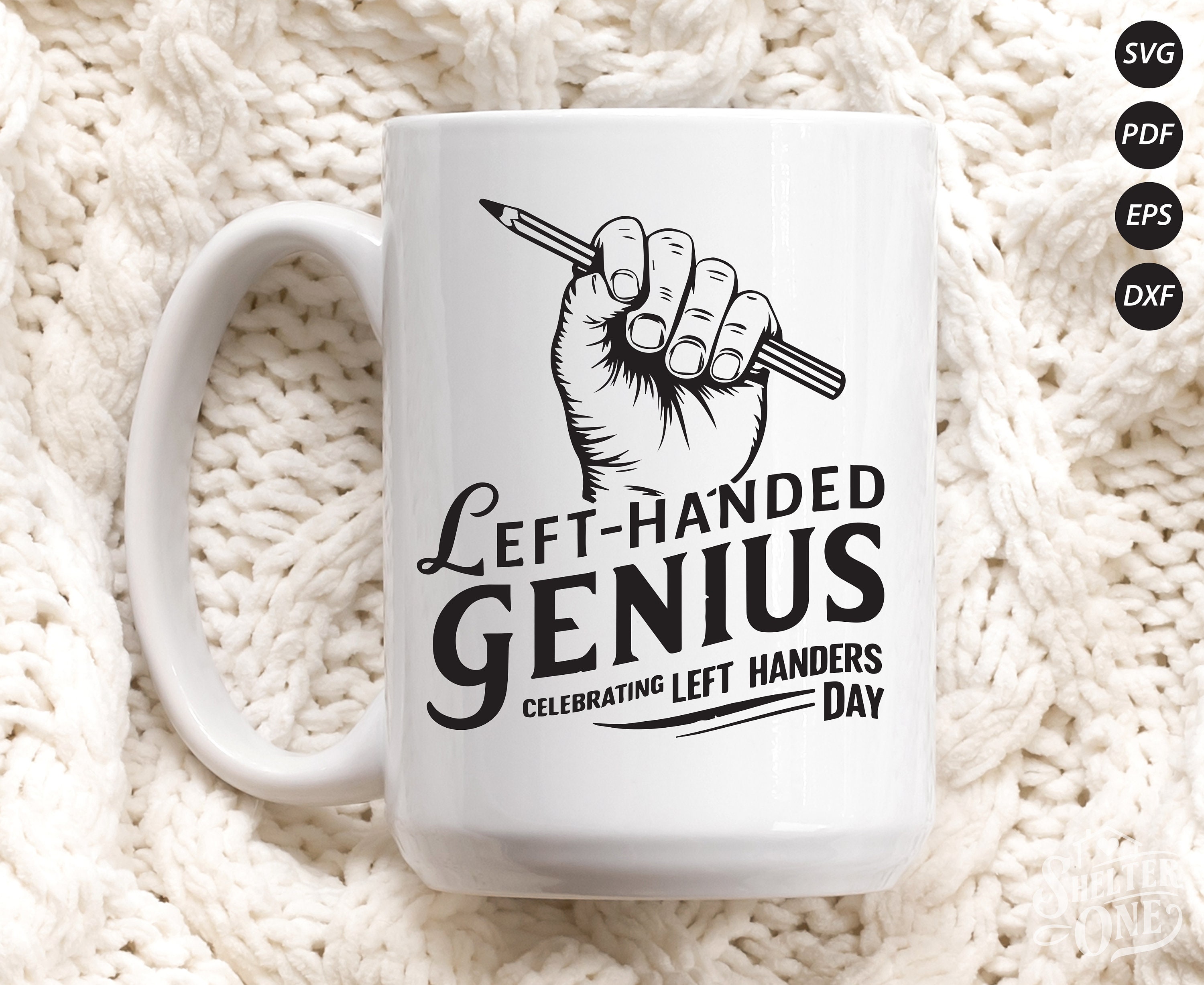 Left Handers Day, Svg Files for Cricut, Lefty Hands Svg, Retro Svg for ...