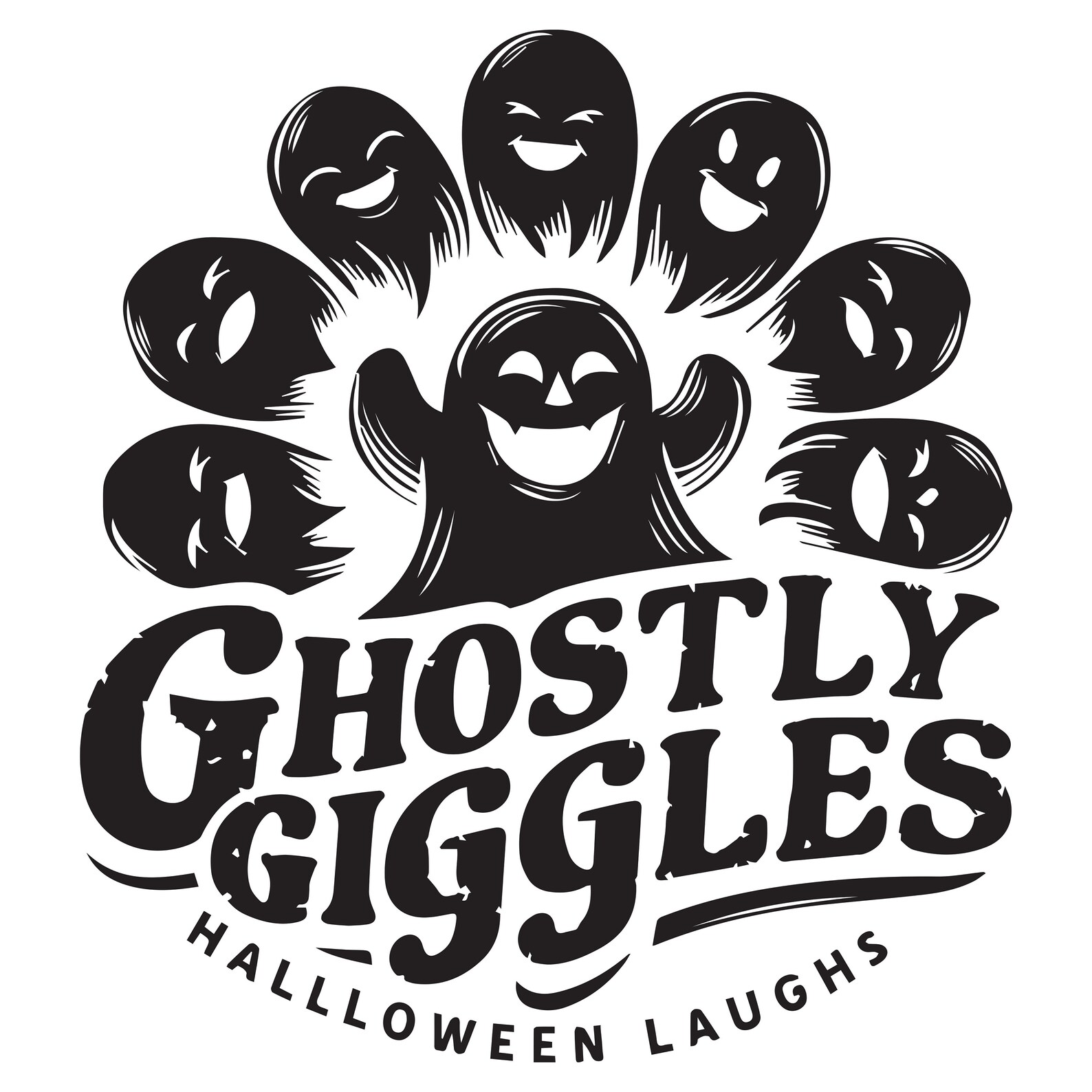 Ghostly Giggles Svg, Kids Halloween Svg, Ghost Svg, Halloween Svg, Cute ...
