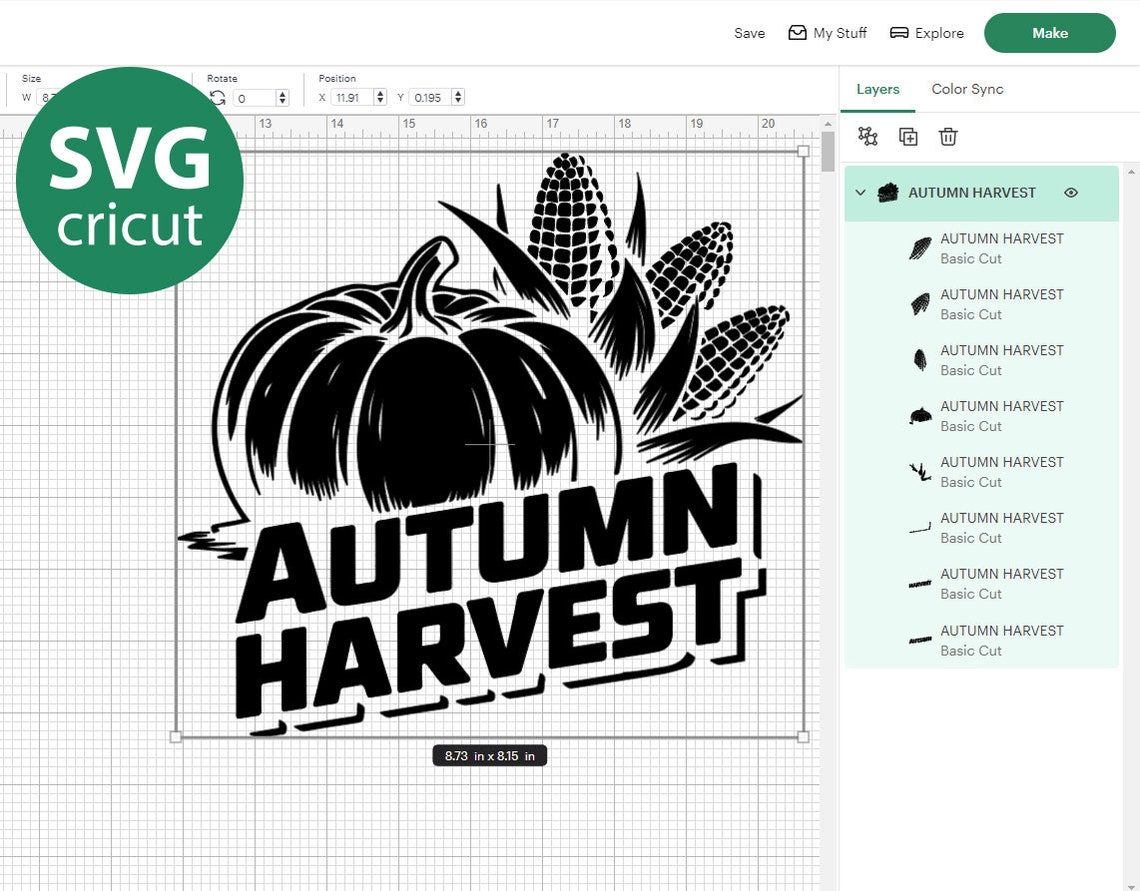 Autumn Harvest Svg, Thanksgiving Svg, Autumn Svg, Thankful Svg, Svg ...