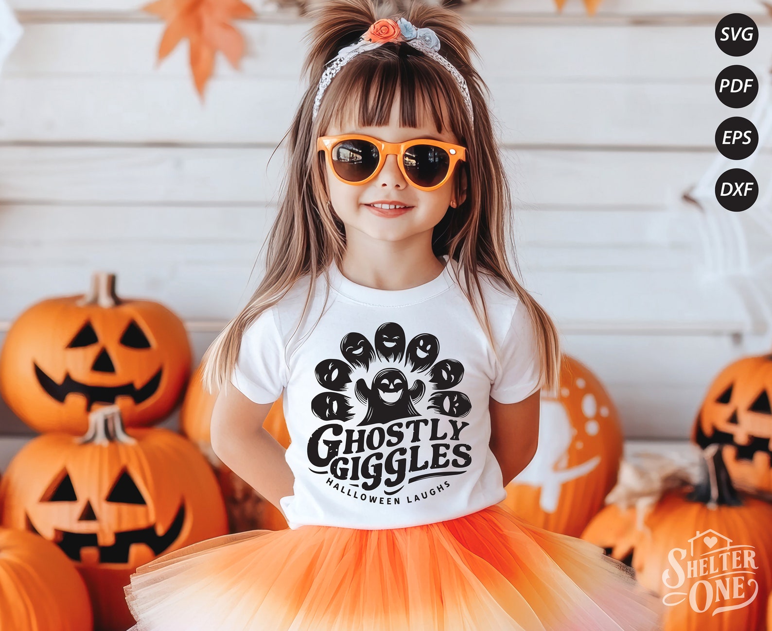 Ghostly Giggles Svg, Kids Halloween Svg, Ghost Svg, Halloween Svg, Cute ...