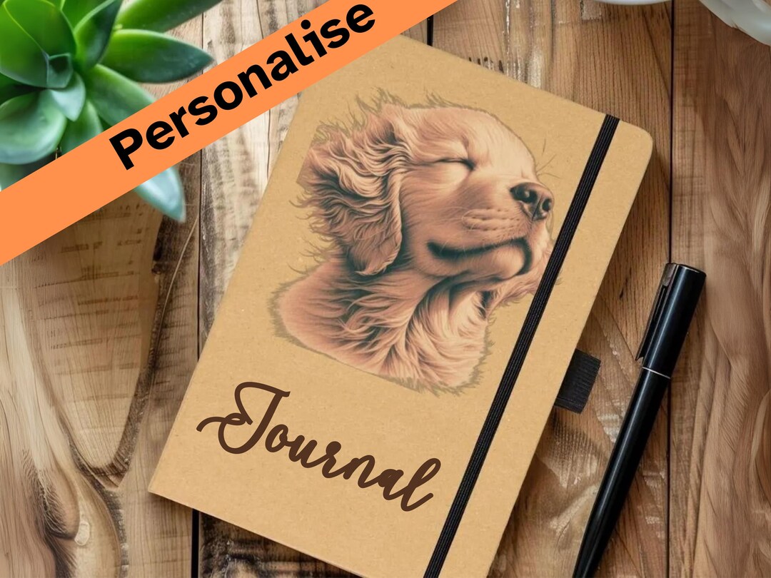 Golden Retriever Puppy Recycled Notepad Gift for Student Dog Mama Gift ...