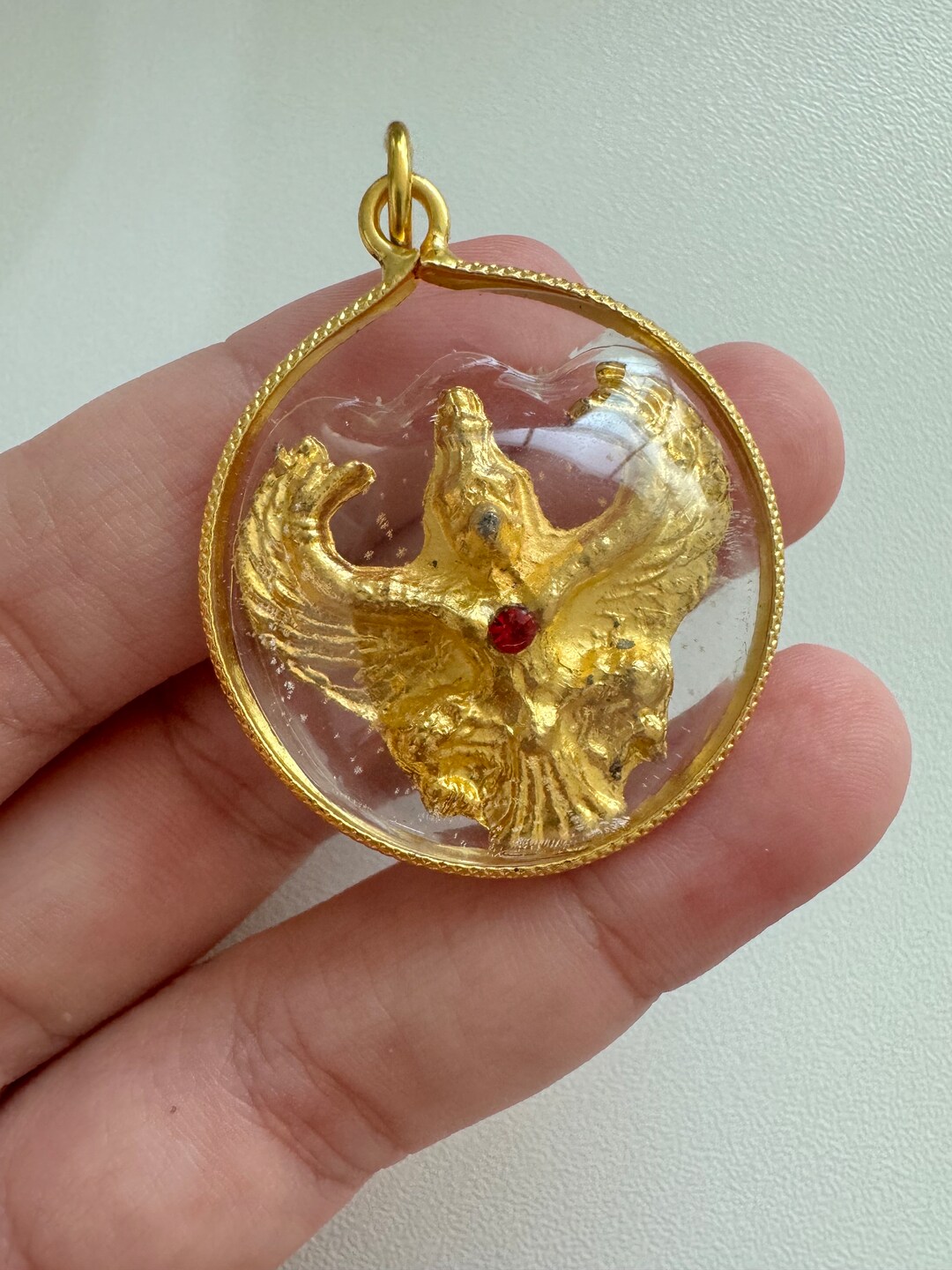 Buddha Talisman Powerful Garuda Bird Pendant Necklace Thai Amulet ...