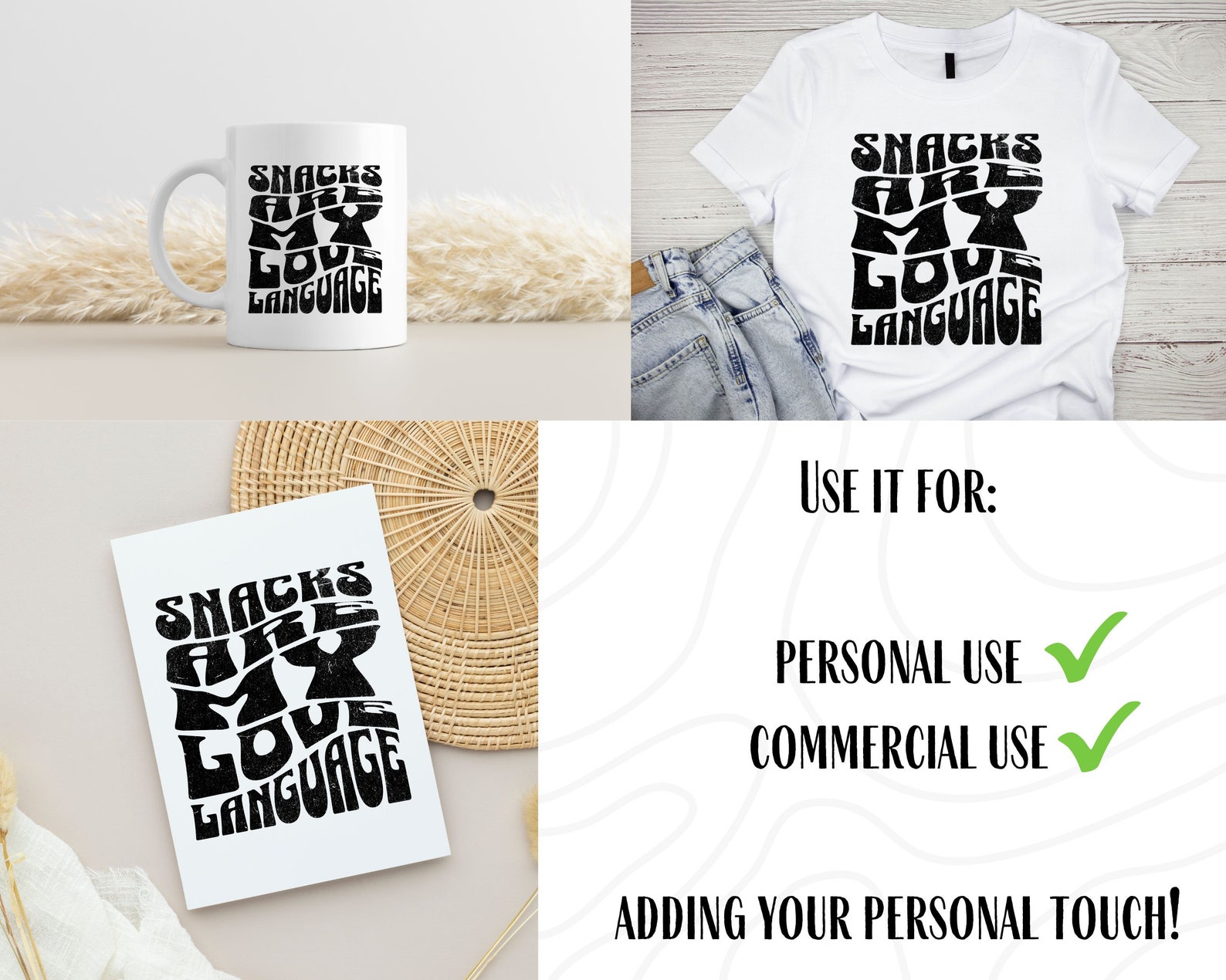 Snacks Are My Love Language SVG, PNG - Etsy