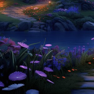 Castle by the Lake, Instant Download, Neverland, Peter Pan, Whimsical ...