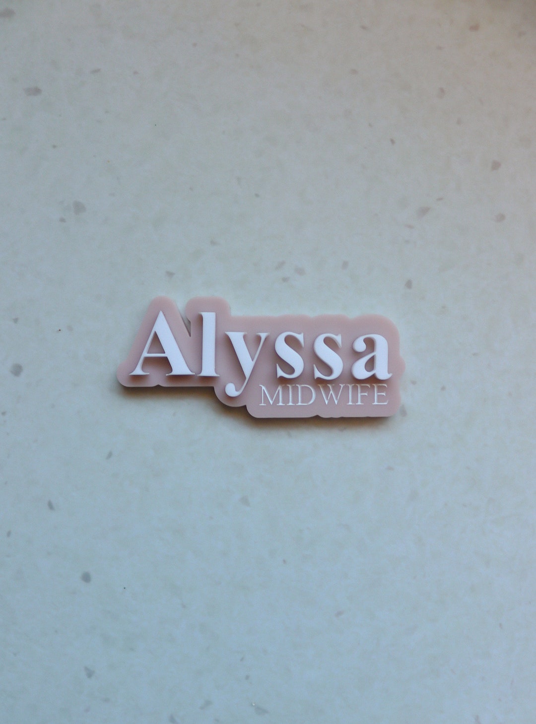 Classic Name Badge - Acrylic Name Badge - Nurse, Midwife, Pathologist ...