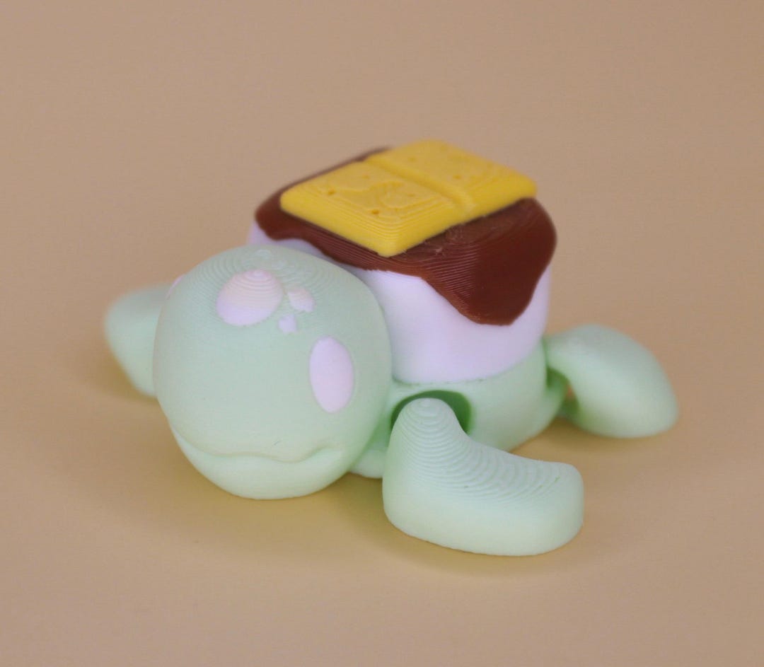 Smores Flexi Turtle Toy 3D Printed Articulated Fidget Toy - Etsy Australia