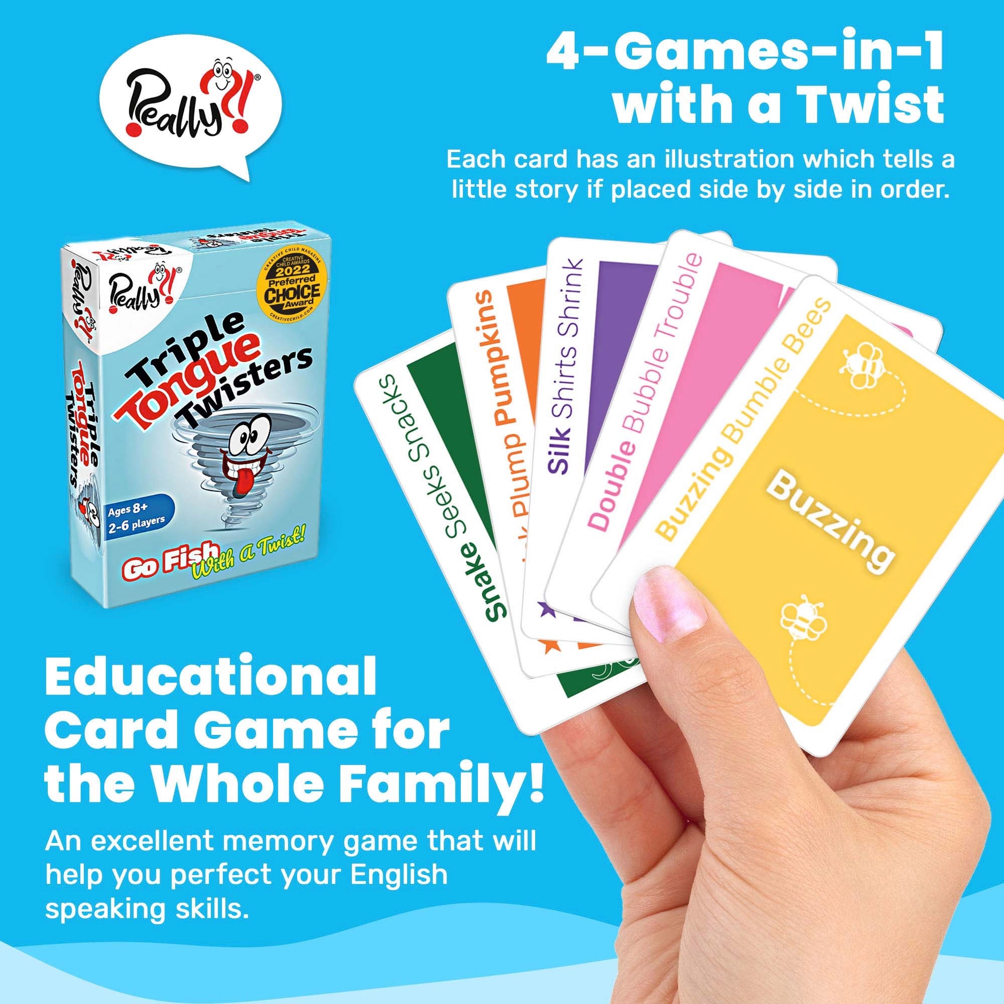 Tongue Twister Educational Card Game for Kids and Adults Hilarious and ...