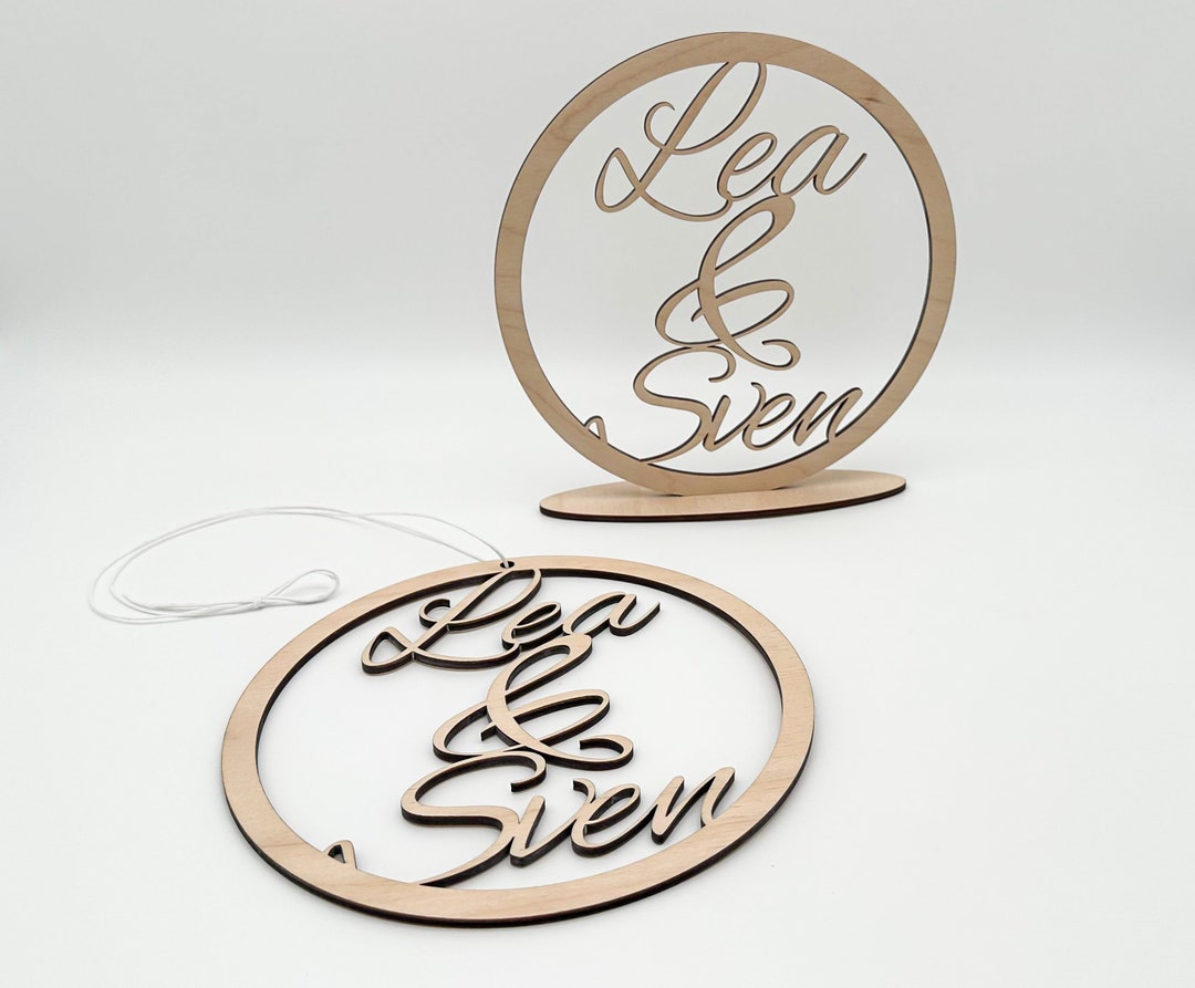 Door Sign With Name, Name Plate, Initials in 3 Sizes, as Decoration or ...