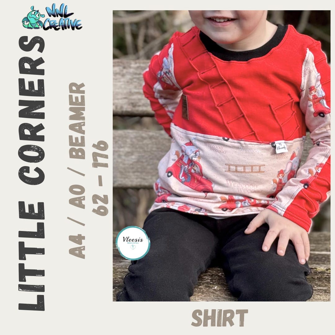 Sewing Pattern * Little Corners Shirt * #la-shirt Size 62 - 176 - Etsy