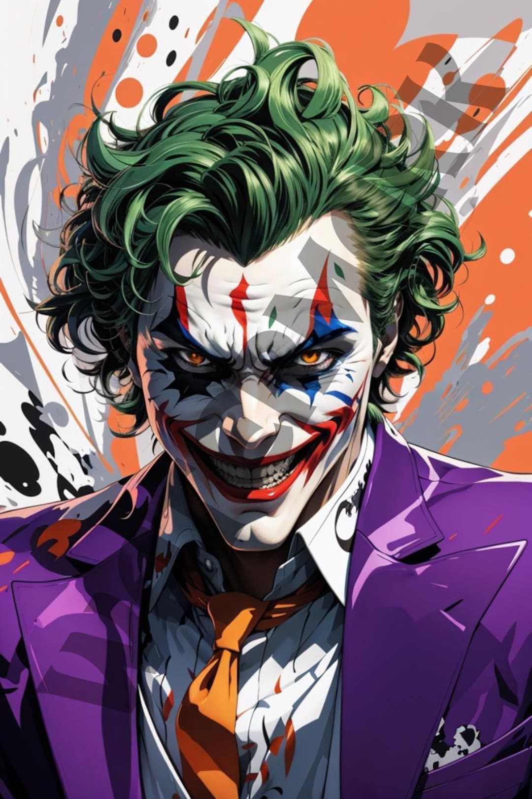 Joker Digital Print Wall Art, Joker Poster Home Decor, Joker ...