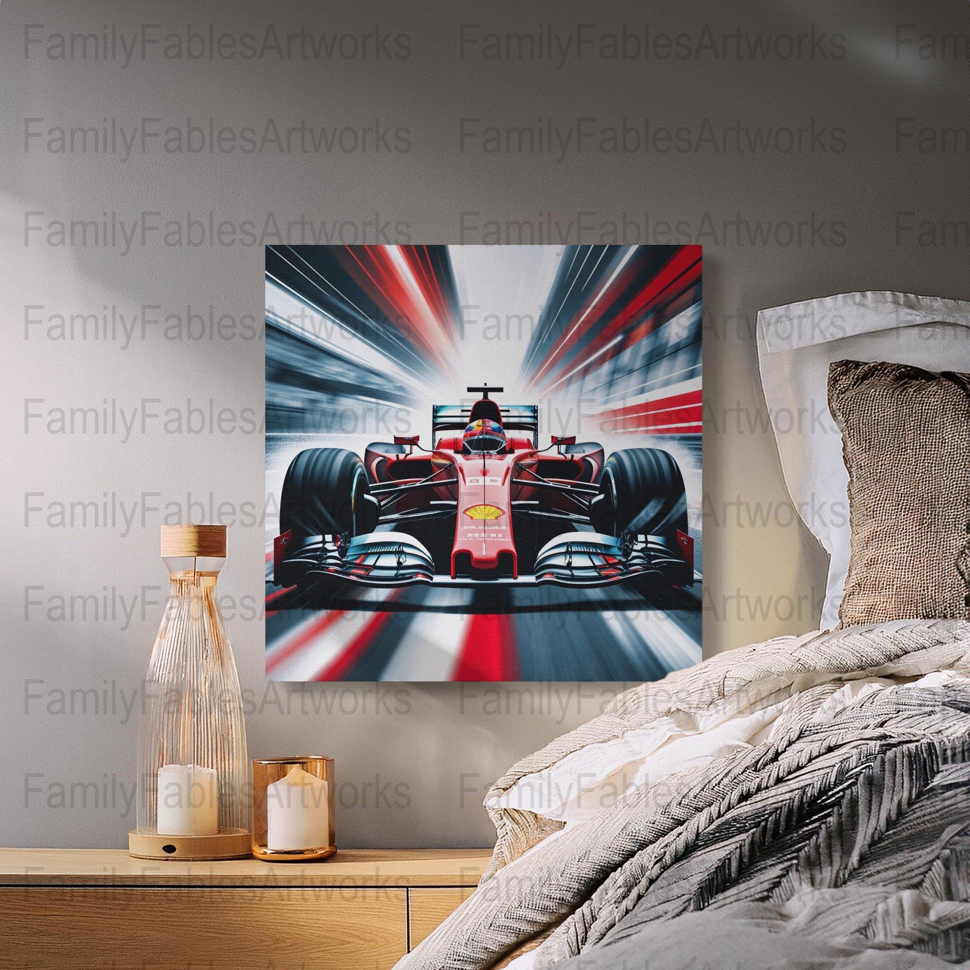Formula 1 Car Racing Poster, Modern F1 Wall Art (digital Print) - Etsy