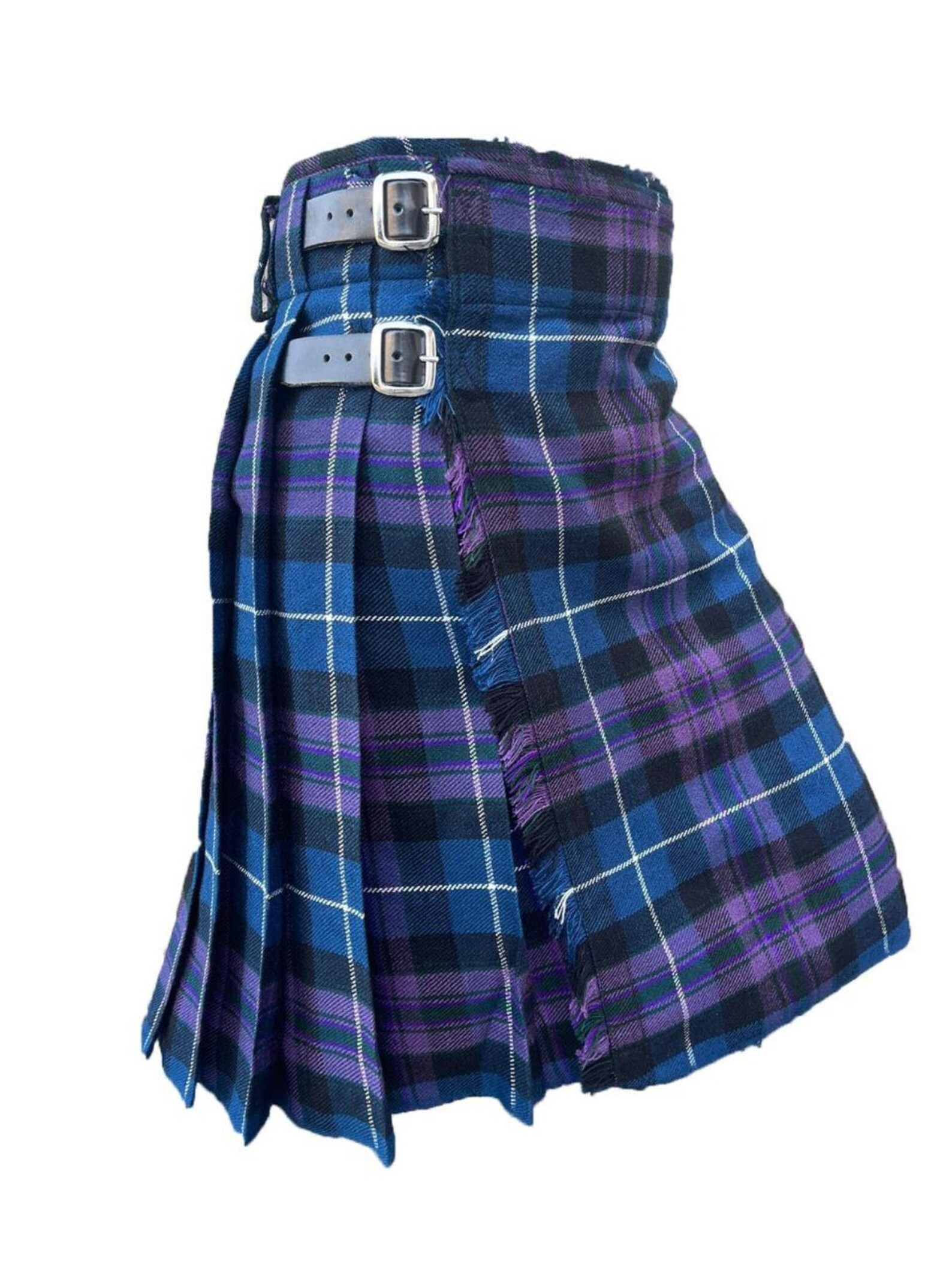 Scottish Wool Tartan Blue Prince Charlie Jacket Stag Head Sporran ...