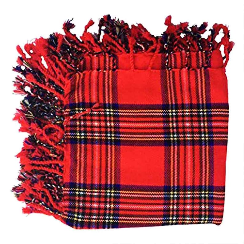 Handmade Traditional Scottish Highland Tartan Wool Kilt FLY PLAID Size ...