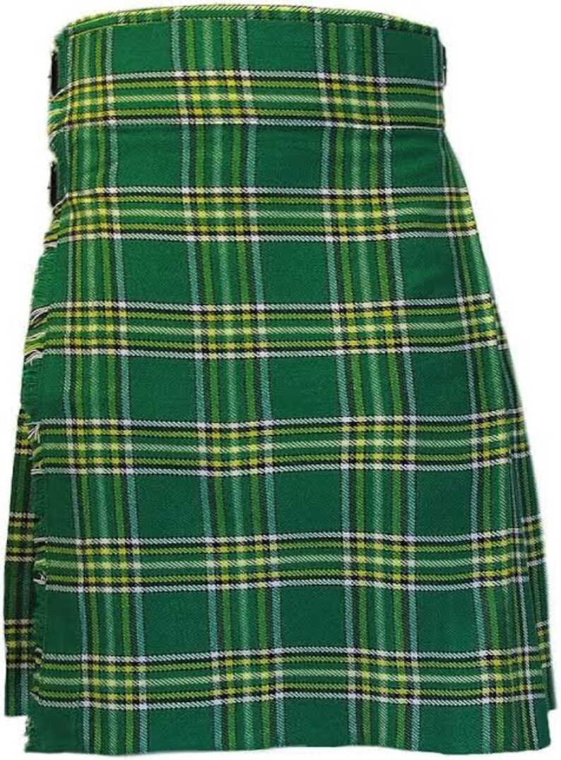 Scottish Men's Tartan Irish Style 11 PCS Kilt Outfit Wedding Kilt Set ...