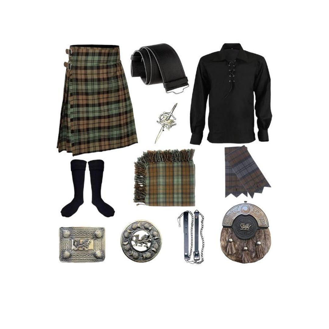 Scottish Tartan Kilt Outfit: 11-piece Highland Wedding Set - Etsy