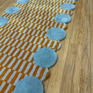Hand-tufted Wool Runner Rug: Modern Geometric Design - Etsy