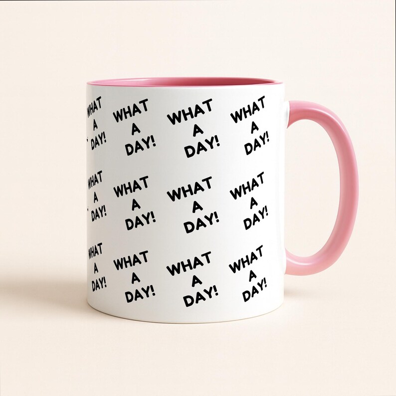 What a Day Mug, Wraparound Harvey Price Viral Tiktok Meme Cup, Gift for ...