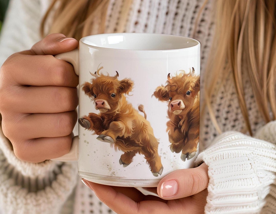 Highland Cow Mug, Cow Coffee Mug, Highland Cow Gifts, Animal Mug, Cow ...