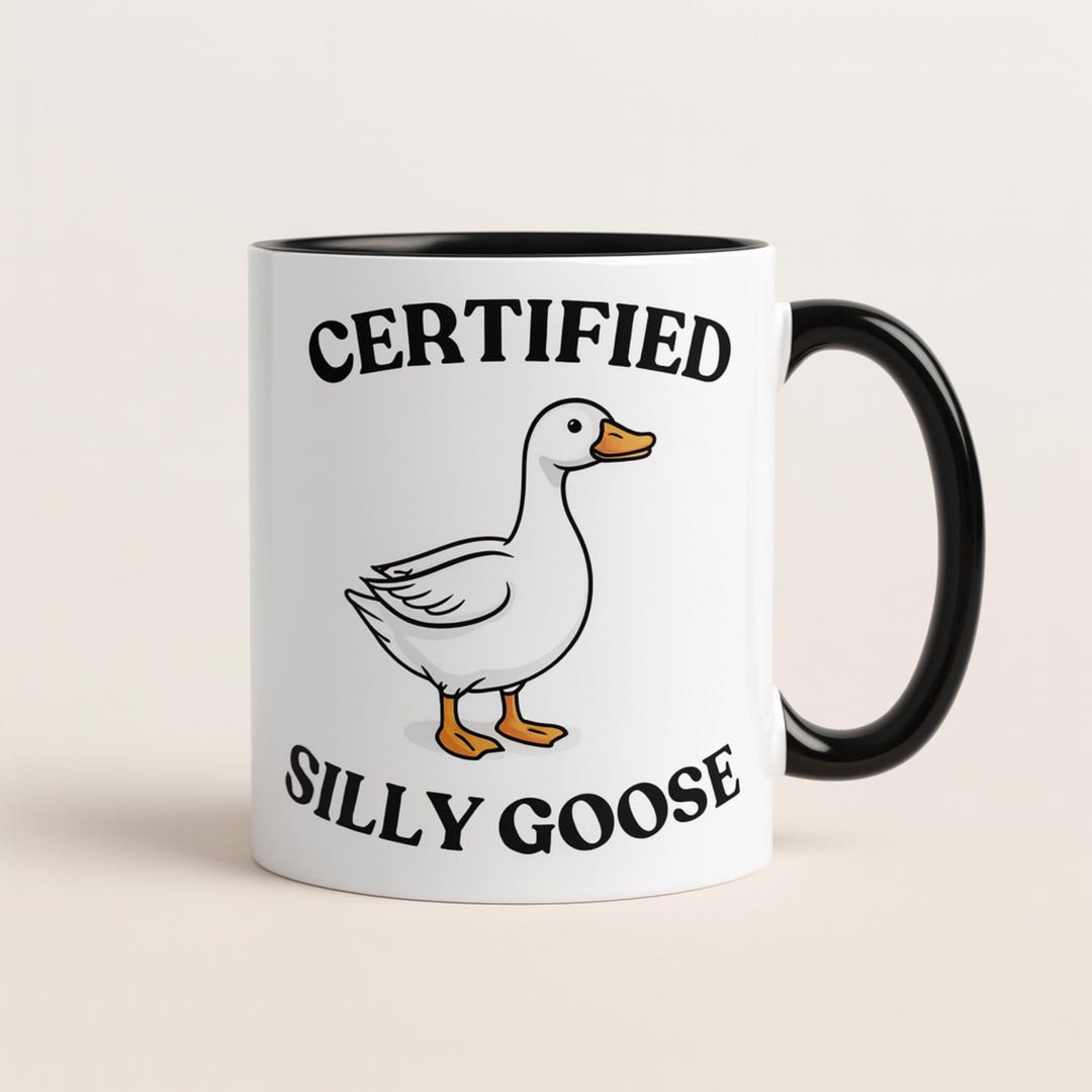 Certified Silly Goose Mug, Silly Goose Cup, Cute Duck Mug for Him, Meme ...