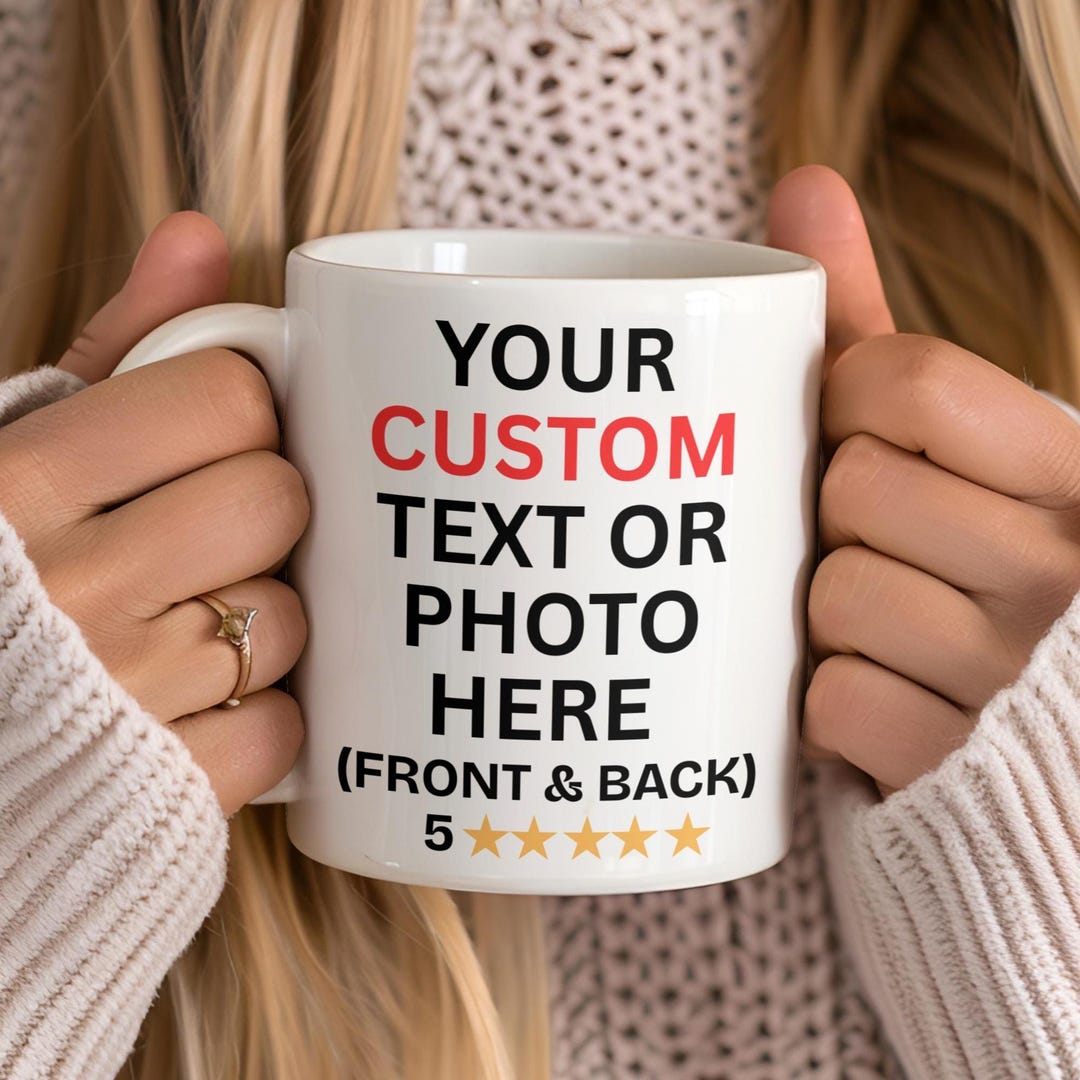 Mug photo personnalisé, Mug photo personnalisable, Cadeau personnalisé ...
