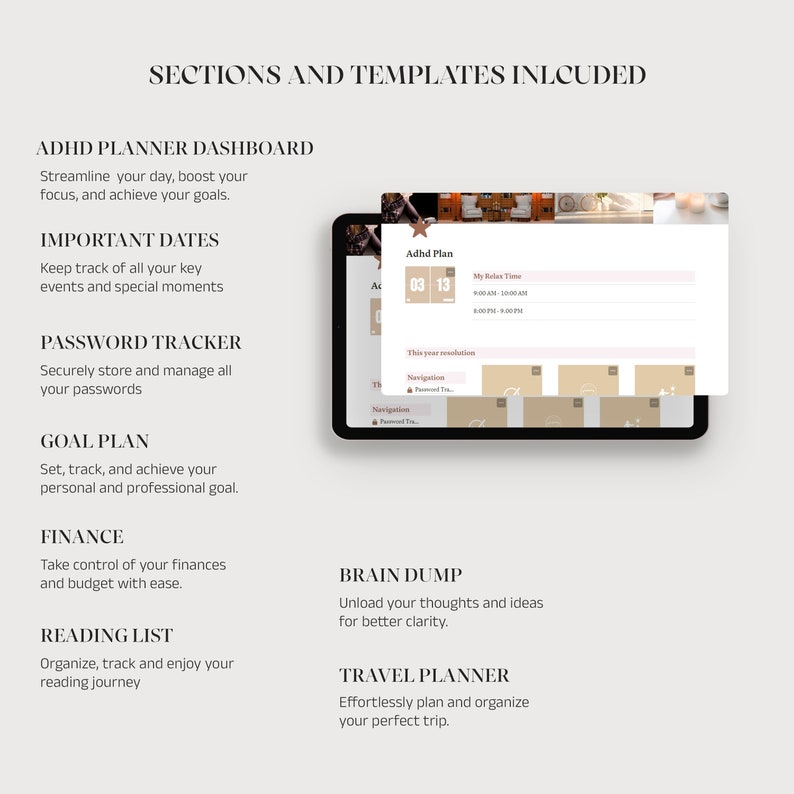 Notion That Girl Planner, Notion Template Planner, Notion Aesthetic ...