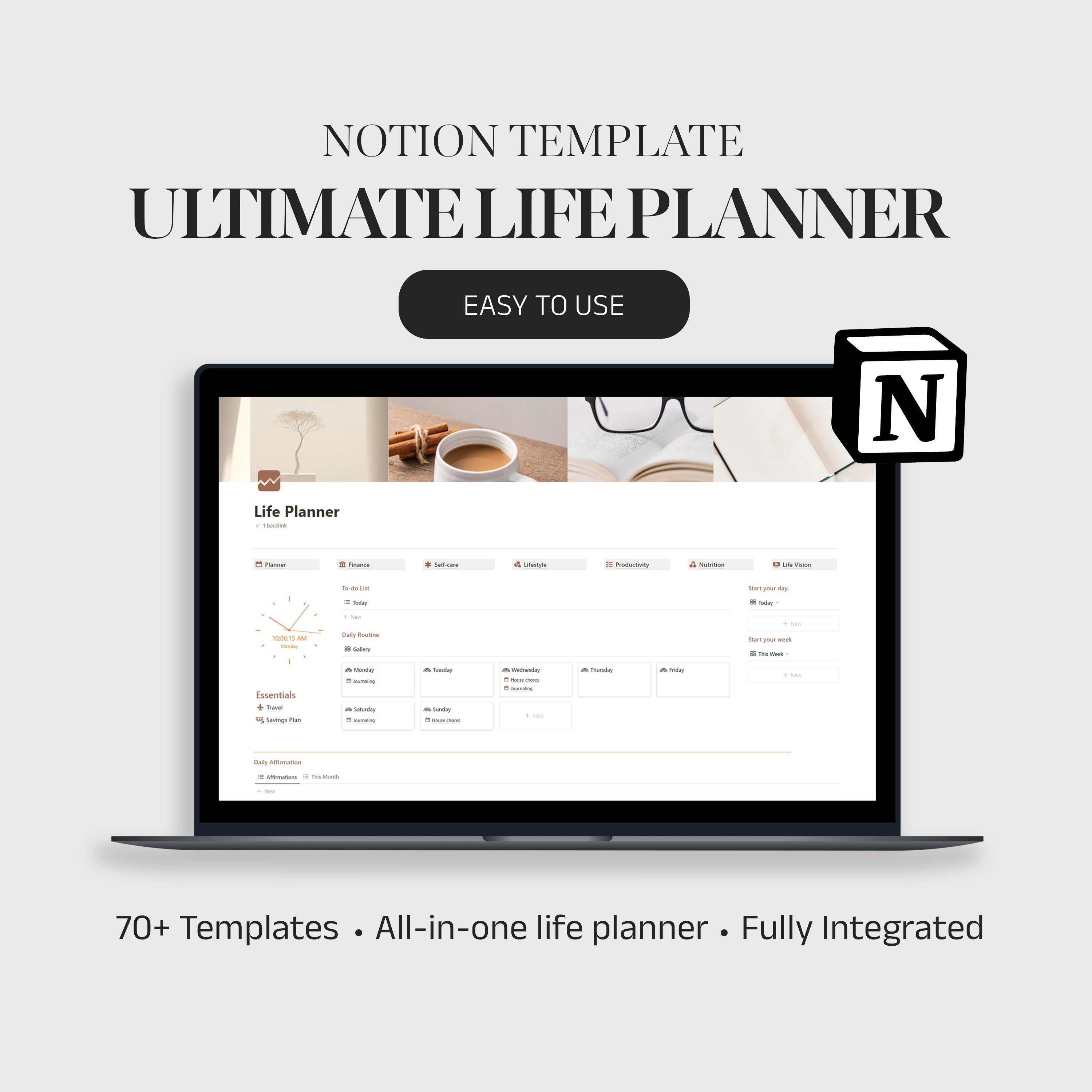 Notion Template, All in One Planner Ultimate Notion Planner ...