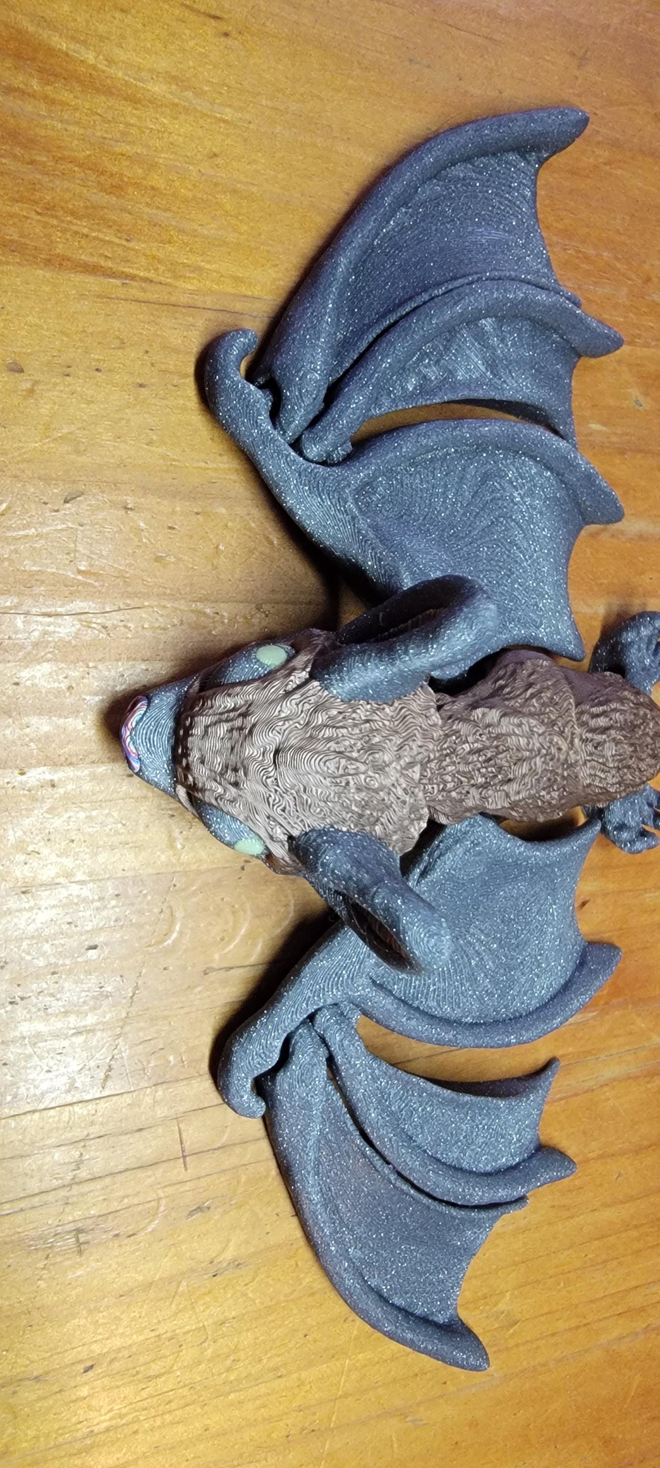 3D Printed Articulated Bat - Etsy