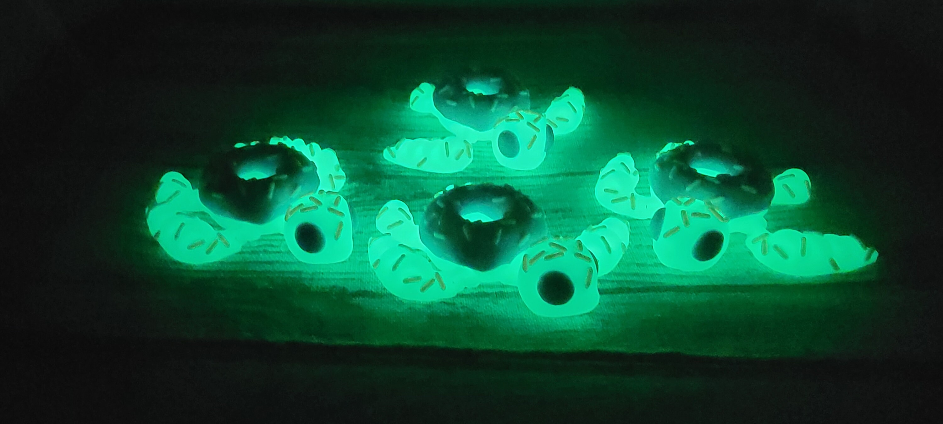 3D Printed Articulated Turtle Glow in the Dark Donut Turtle Authorized ...