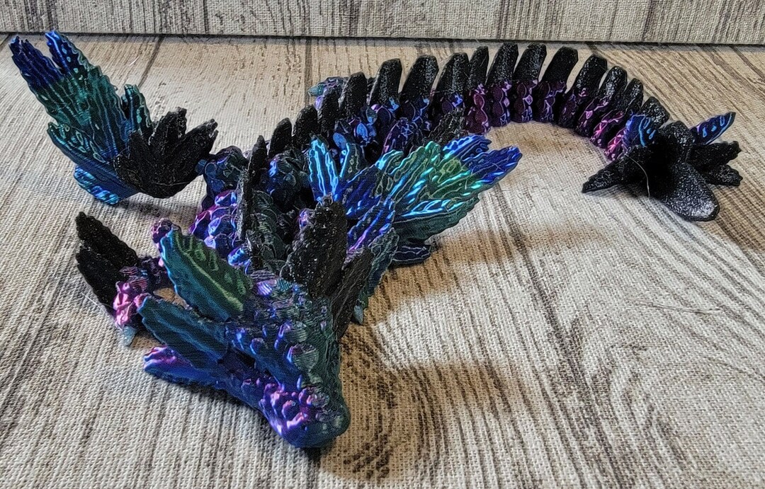 Axolotl Dragon 3D Printed GLOW in THE DARK - Etsy