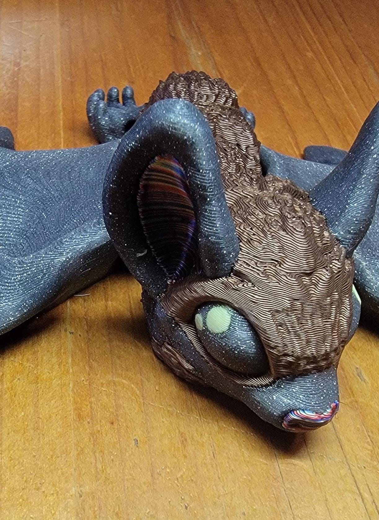 3D Printed Articulated Bat - Etsy