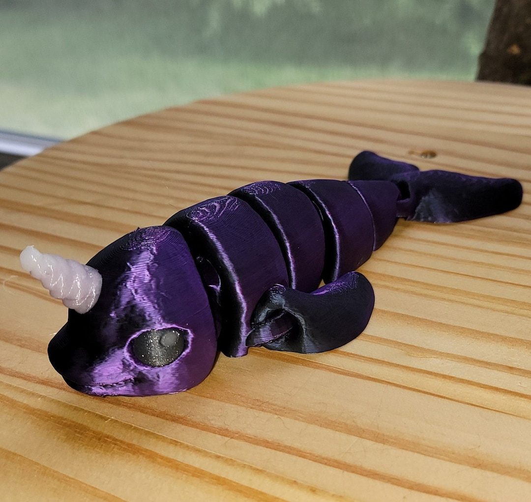 3D Printed Narwhal | Articulated Narwhal - Etsy