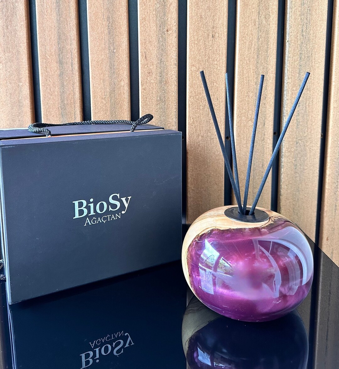 Wooden Epoxy Resin, Reed Diffuser, Table Decor, Living Room Accessories ...