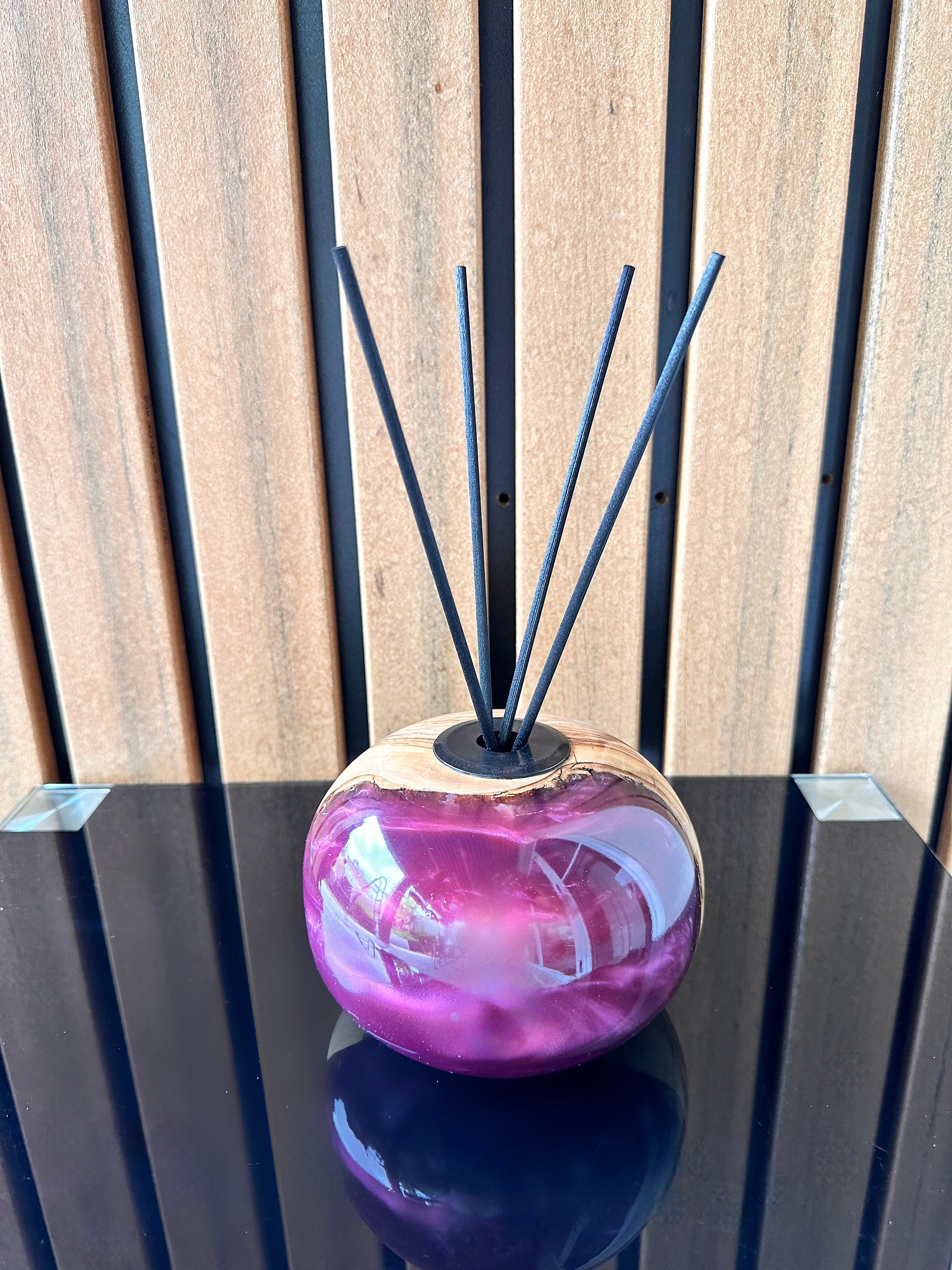 Wooden Epoxy Resin, Reed Diffuser, Table Decor, Living Room Accessories ...