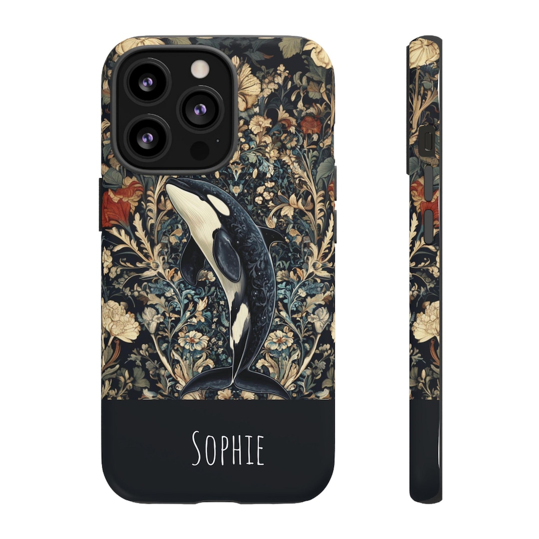 Orca Flower Phone Case, Cute Custom Wildflower, Ocean Aesthetic, Boho ...
