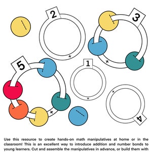 Instant Download - Number Bond Rings - Introduce Addition to Young ...