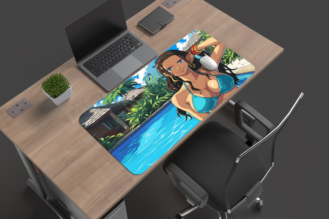 Nico Robin One Piece Desk Mat, Tropical Paradise Desk Mat Refreshing ...