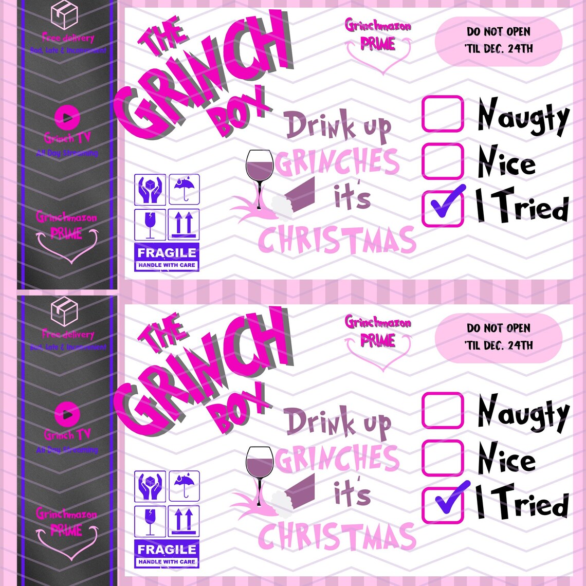 EDITABLE Green Man, Grinchmas, Grinchmas Eve Box, Grinchmas Box, Grin ...